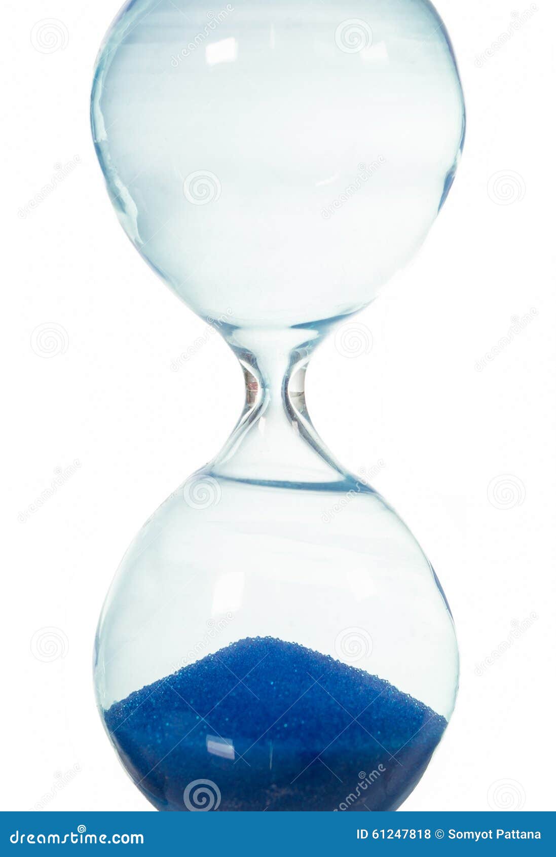 Hourglass stock photo. Image of hour, blue, minute, measurement - 61247818