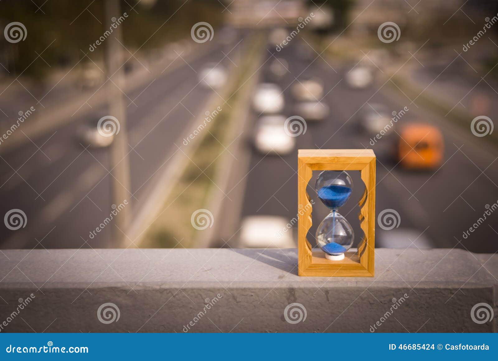 Hourglass stock photo. Image of road, cars, asphalt, concepts - 46685424