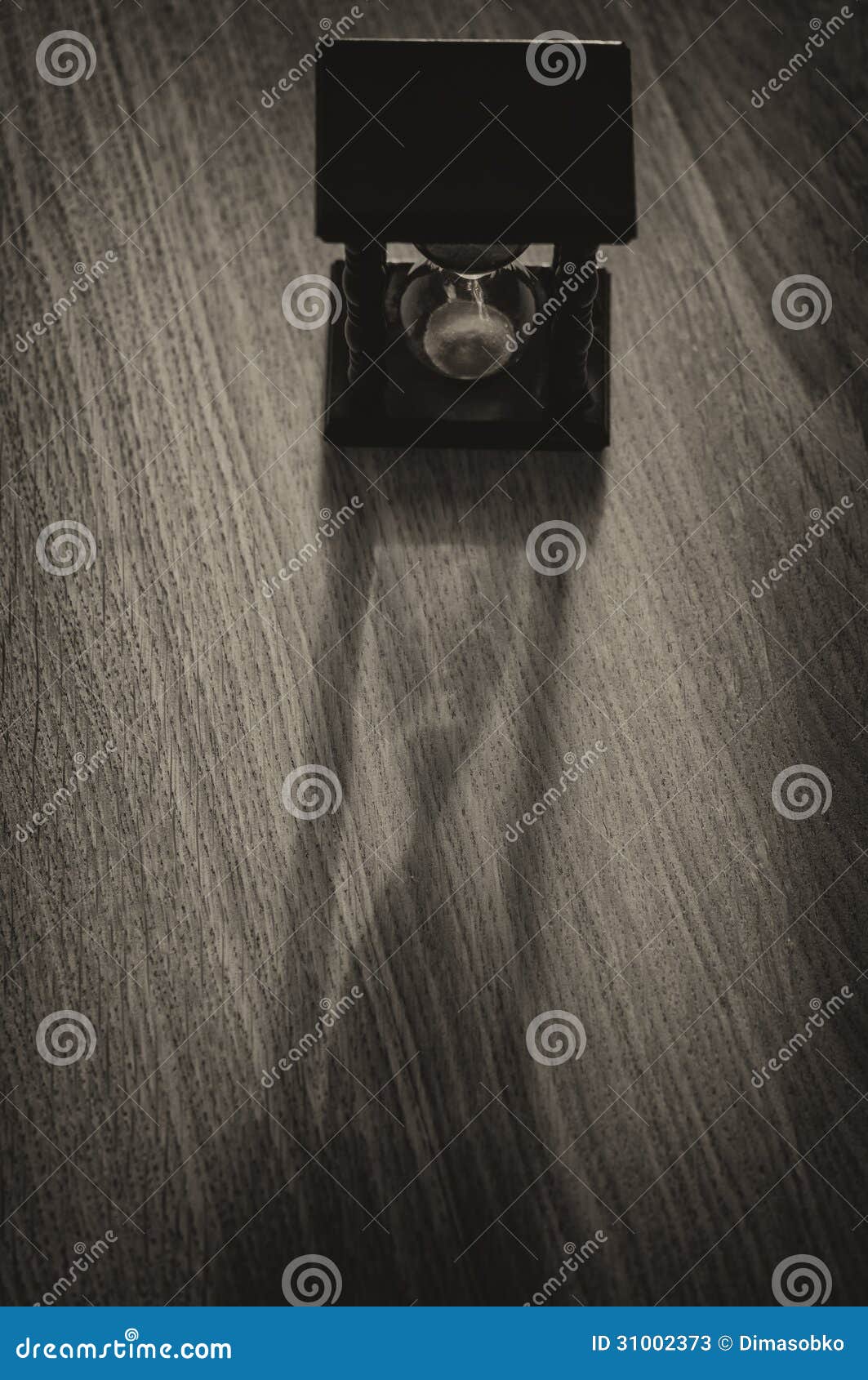 Hourglass Clock Shadow Background Stock Image - Image of table, close ...