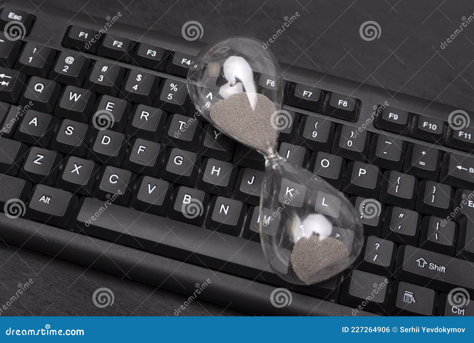 Keyboard With Red Key - Time Management. 3D. Royalty-Free Stock Image ...
