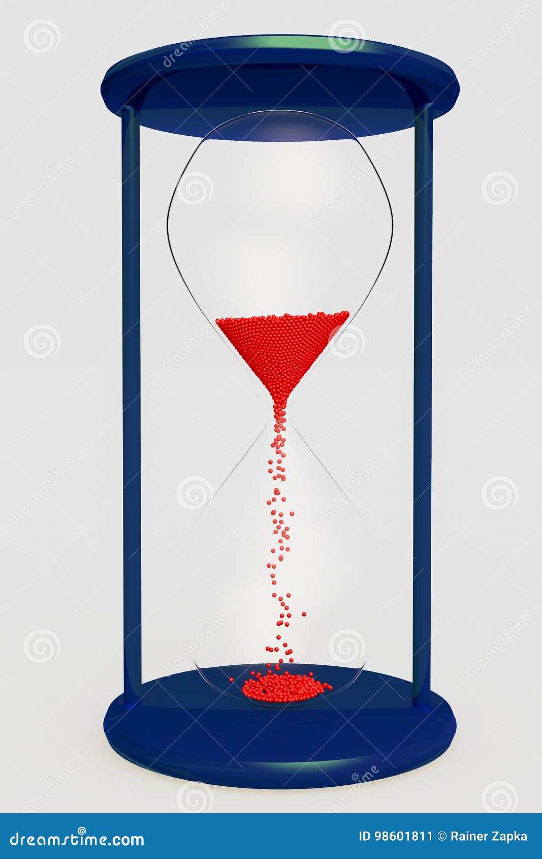 An hourglass countdown stock illustration. Illustration of sandglass ...