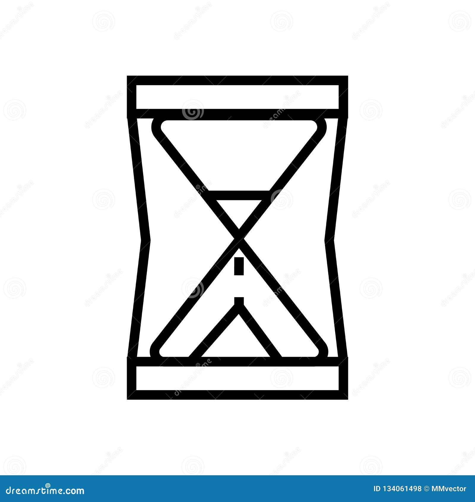 Hourglass Countdown Icon Vector Isolated On White Background, Hourglass ...