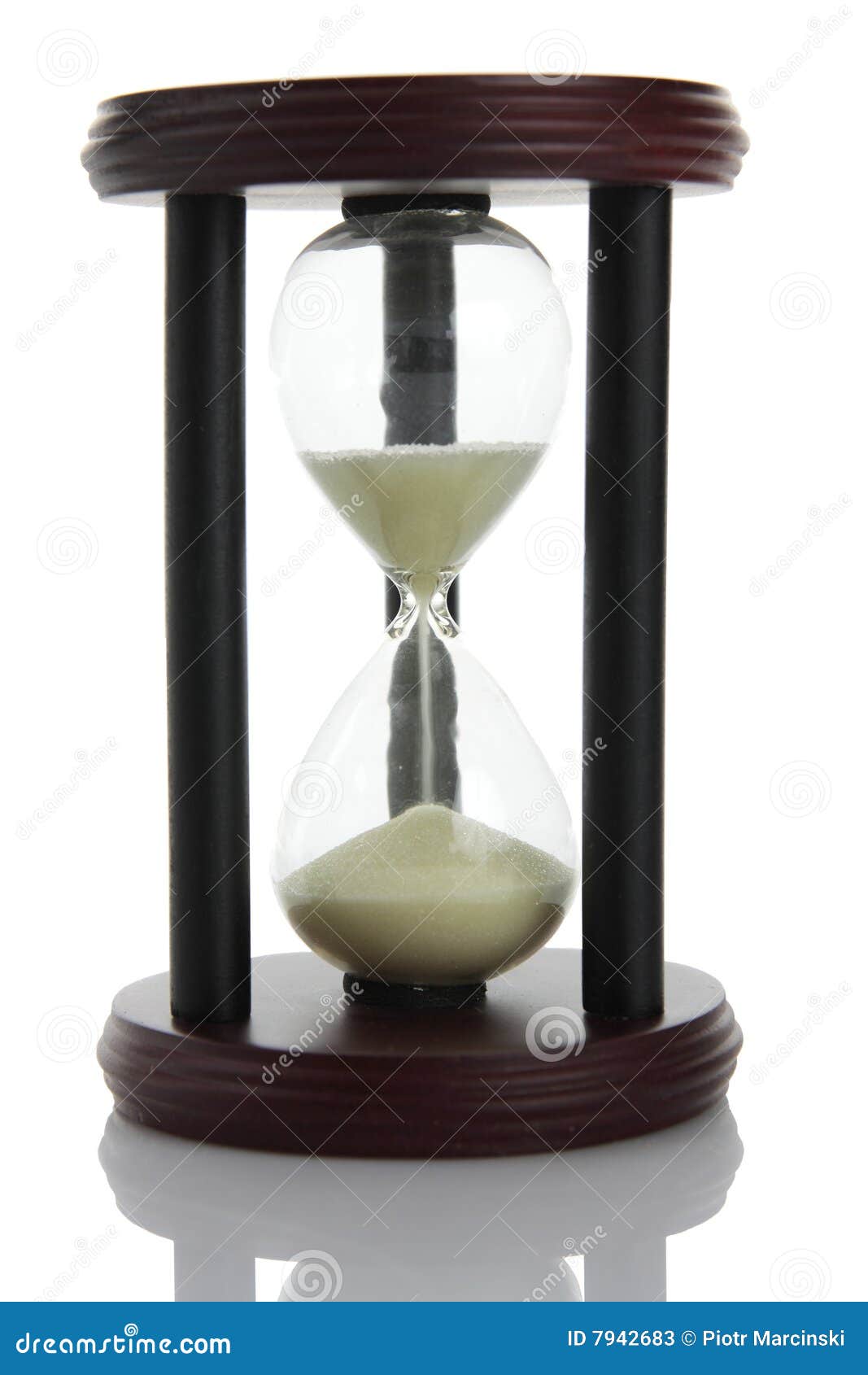 Hourglass Counting the Time Stock Image - Image of hours, crystal: 7942683