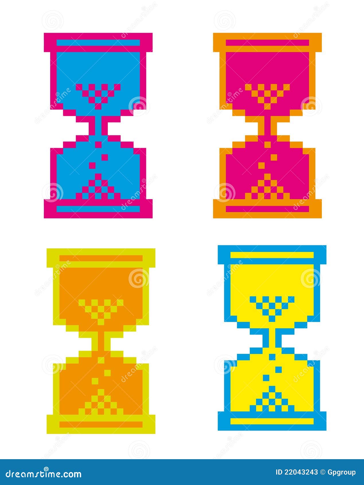 Hourglass cursor stock vector. Illustration of busy, graphic - 22043243