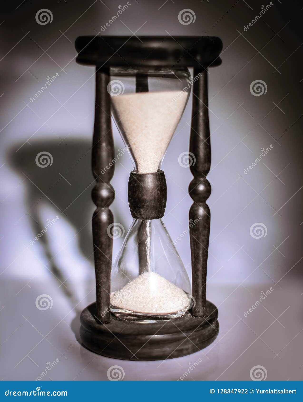 Hourglass On Dark Background.the Concept Of Time Stock Photo - Image of ...