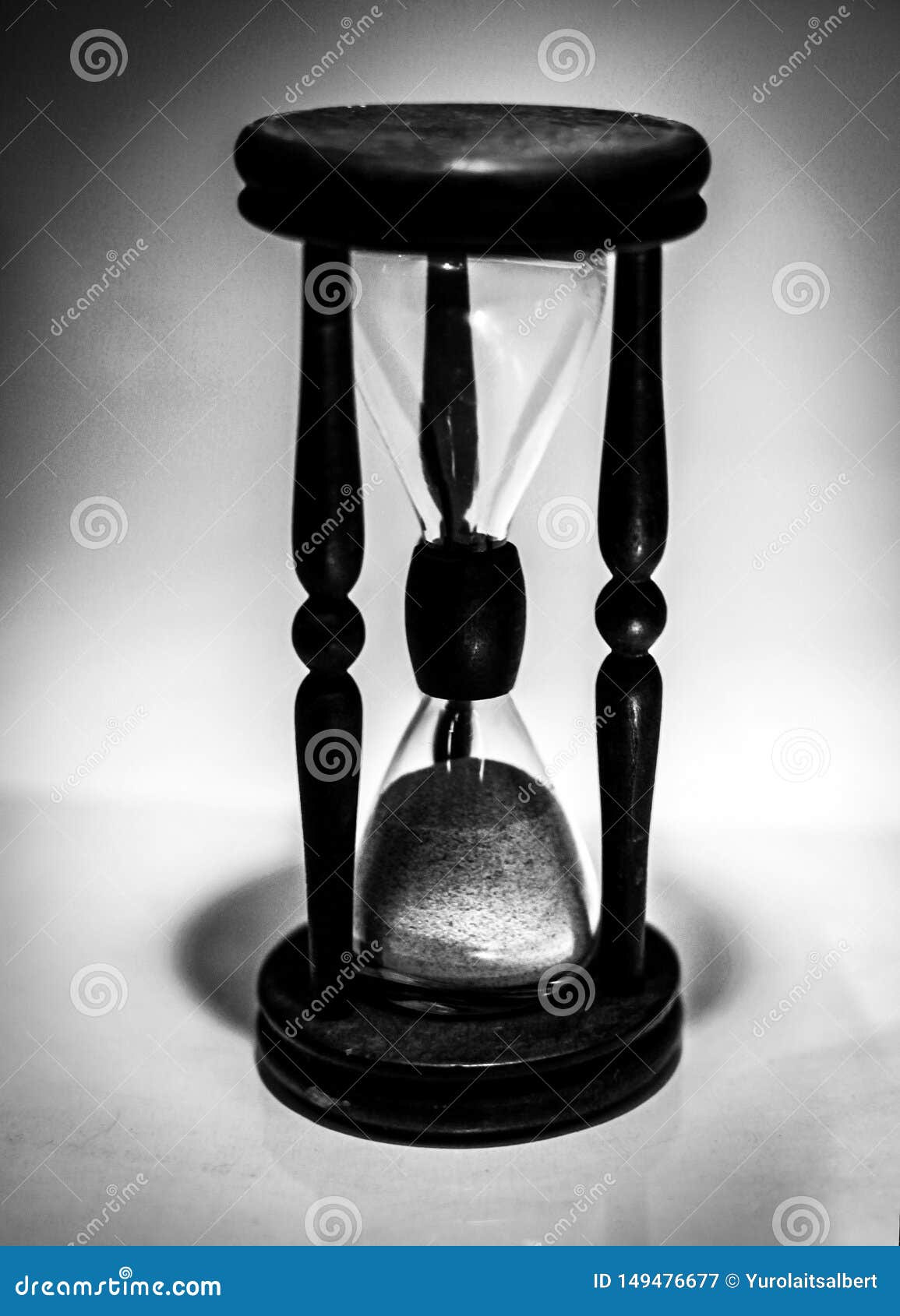 Hourglass On Dark Background.the Concept Of Time Stock Image - Image of ...