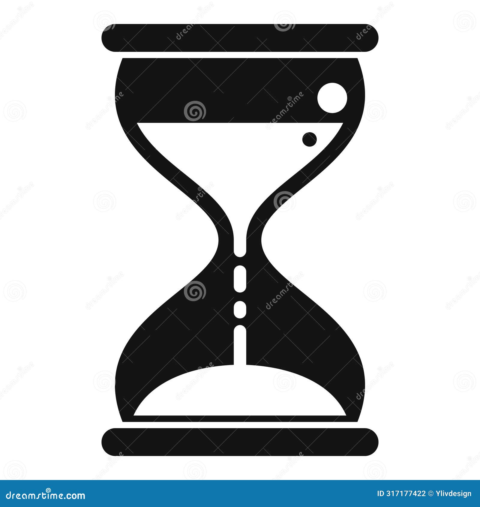 Hourglass Duration Timer Icon Simple Vector. Event Overtime Stock ...