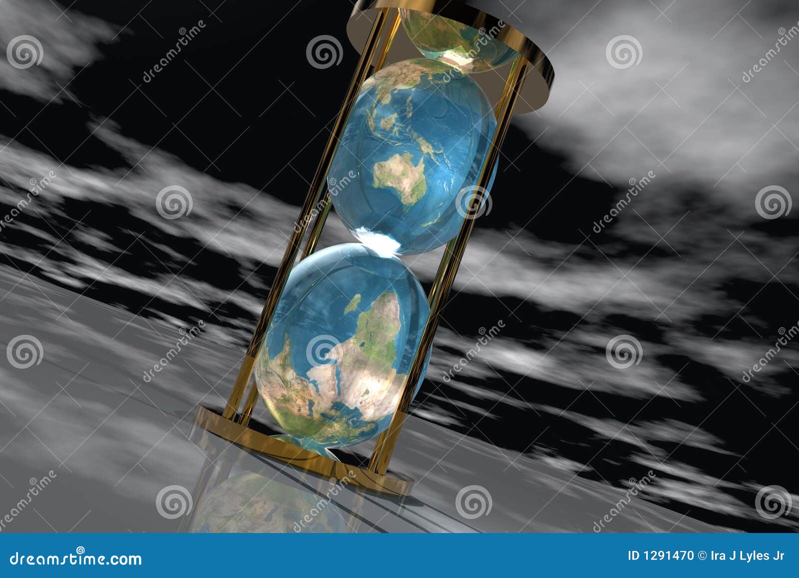 Hourglass-Earth1 stock illustration. Illustration of warn - 1291470