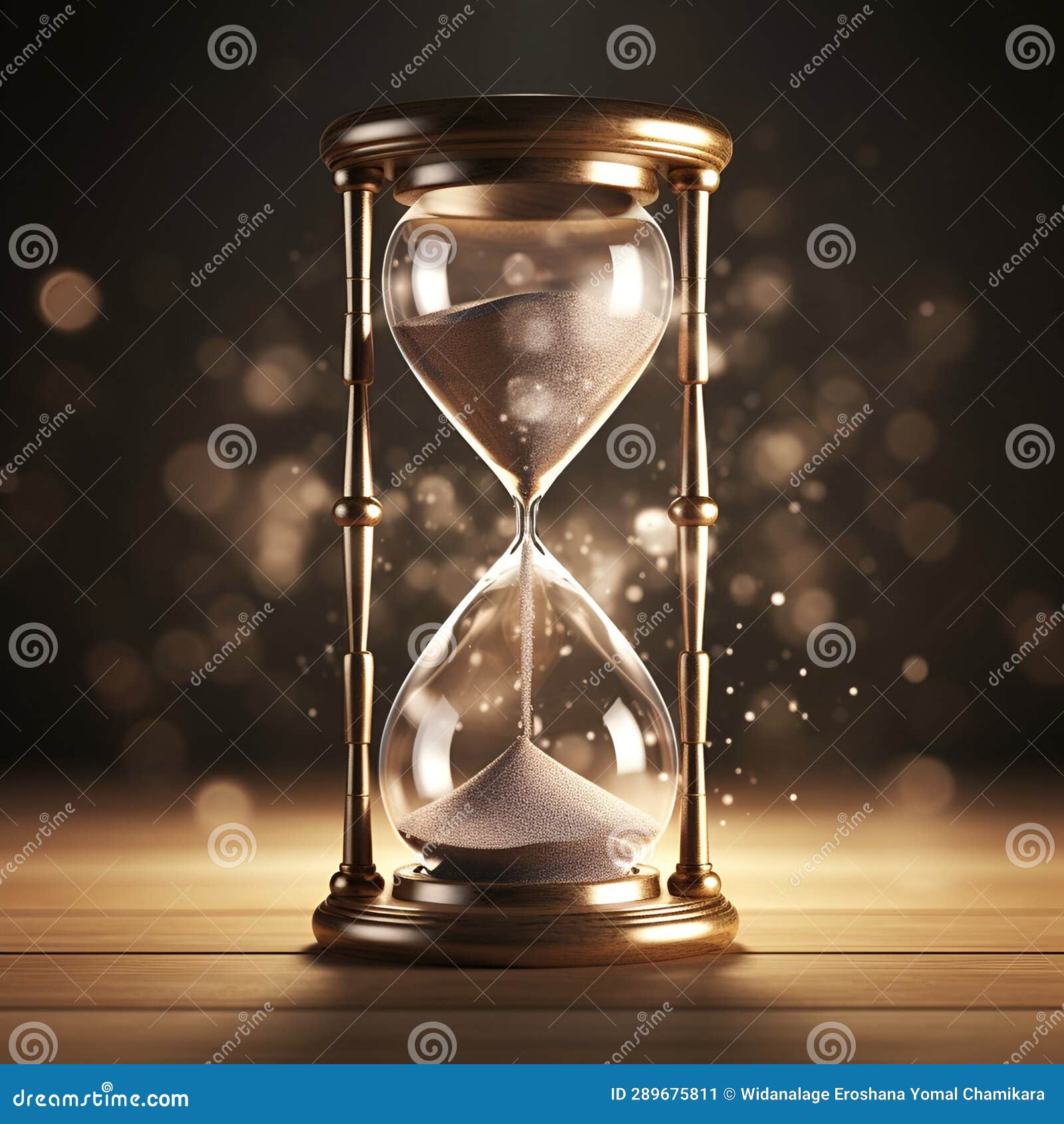 Hourglass Elegance: a Sand Clock S Beauty Stock Image - Image of ...
