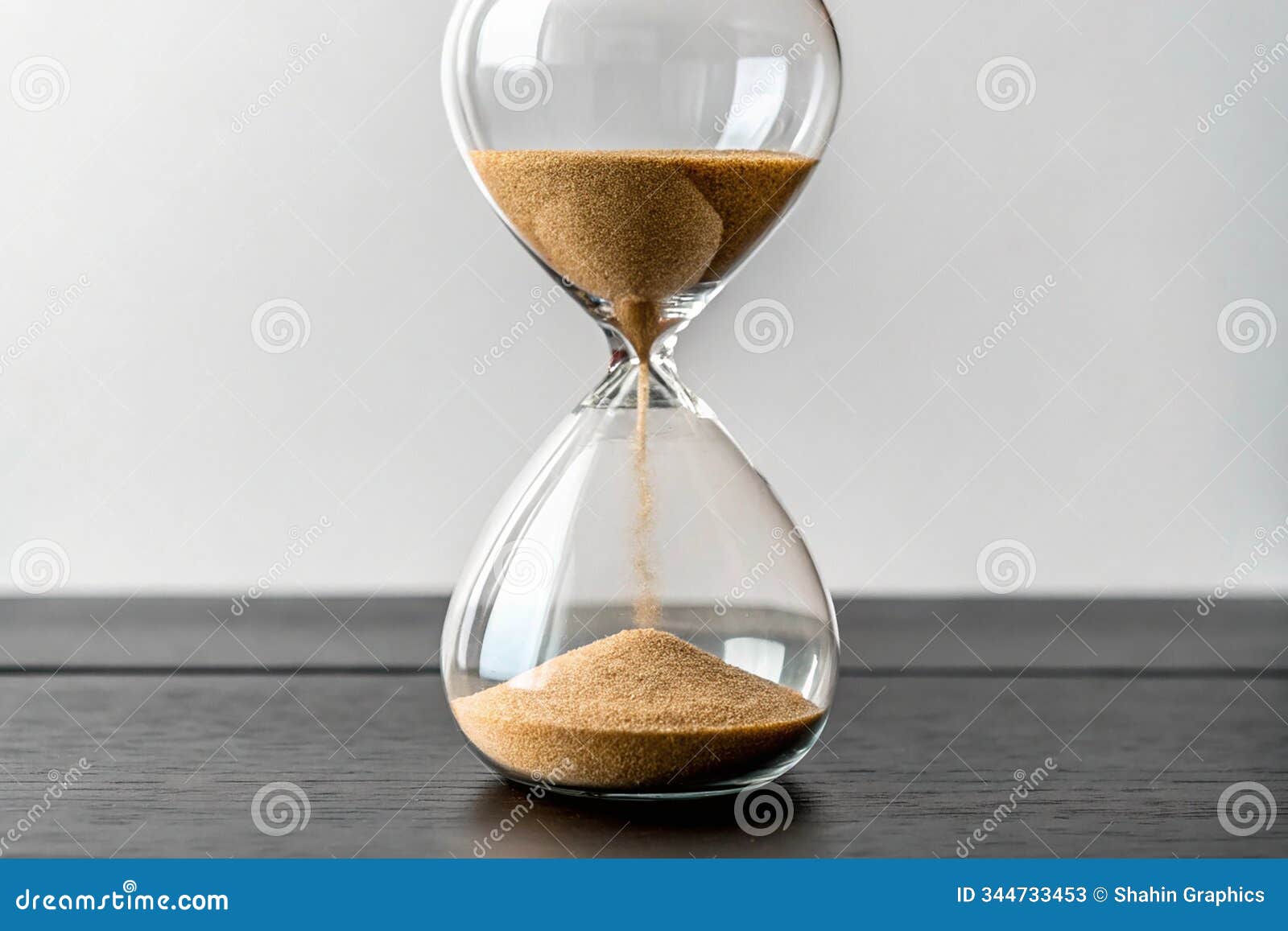 Hourglass. Glass Timer Sand Clock Timer. Business, Time and Deadline ...