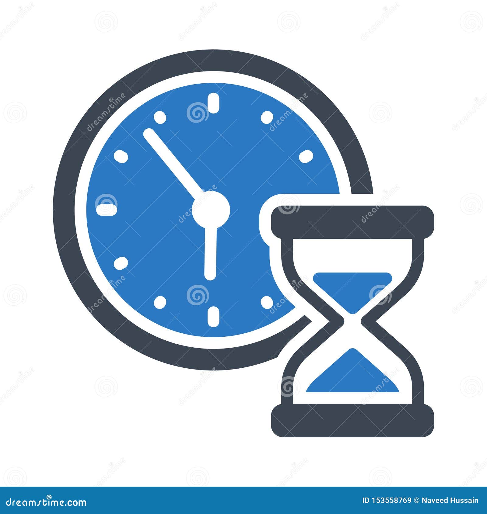 Hourglass Glyph Colour Vector Icon Stock Vector Illustration Of Apps Interface 153558769