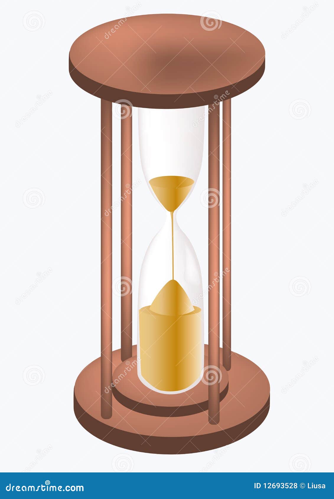 Hourglass hours stock vector. Illustration of waiting - 12693528