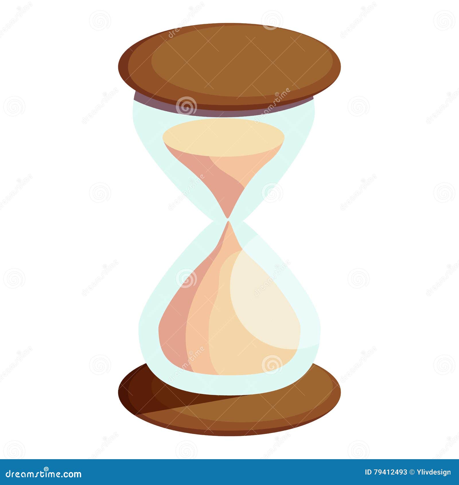 Hourglass Icon, Cartoon Style Stock Vector - Illustration of number ...