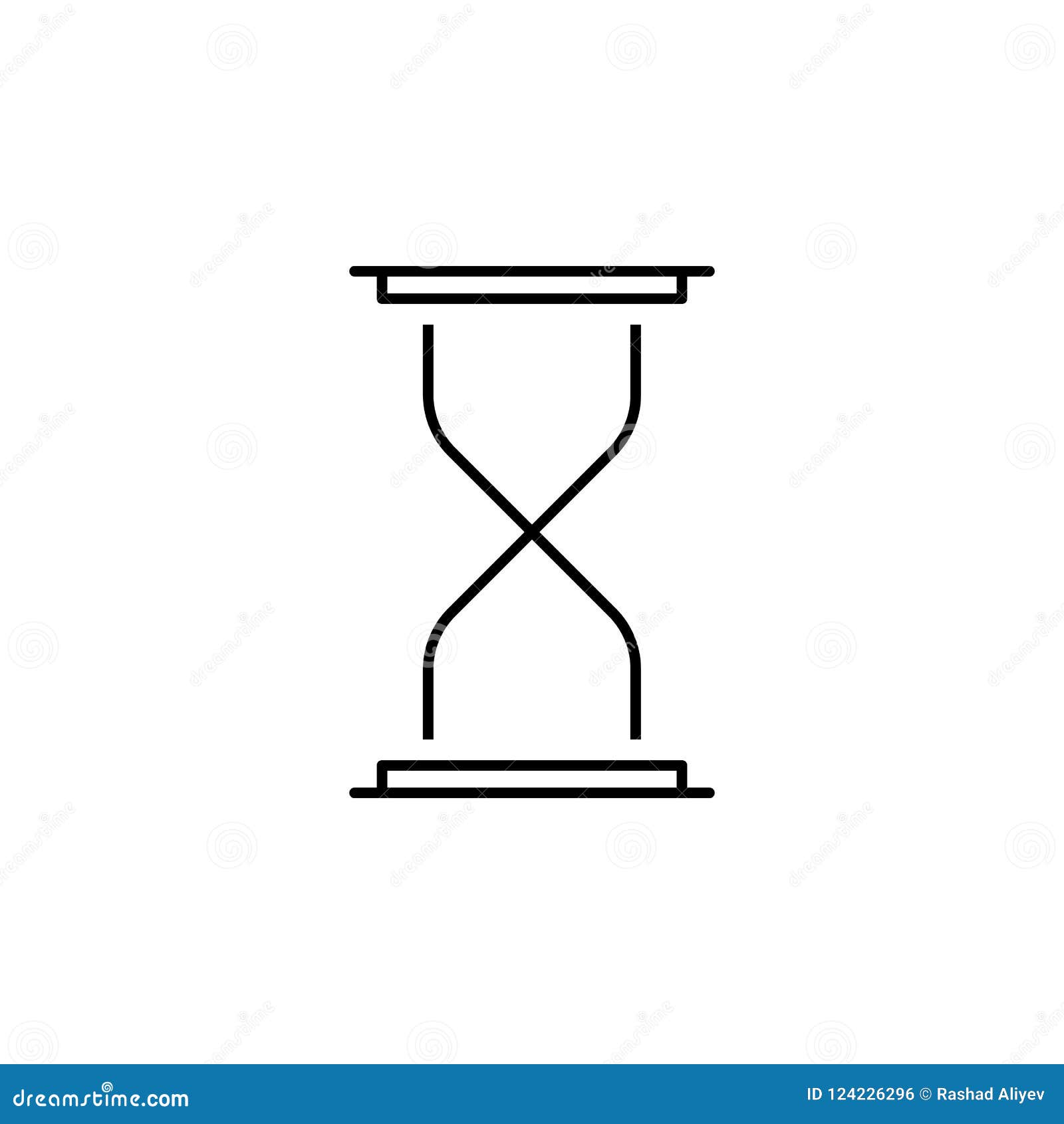 Hourglass Icon. Element of Simple Icon in Material Style for Mobile ...