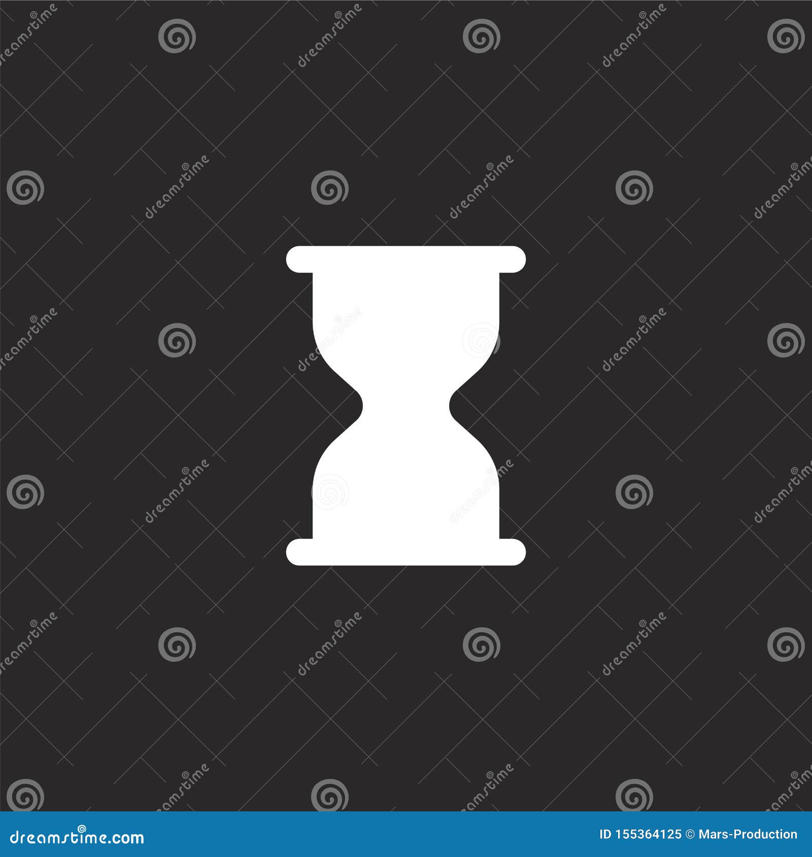 Hourglass Icon Filled Hourglass Icon For Website Design And Mobile App Development Stock