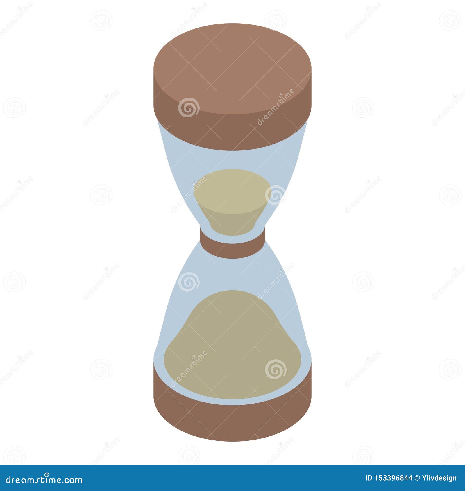 Hourglass Icon, Isometric Style Stock Vector - Illustration of ...