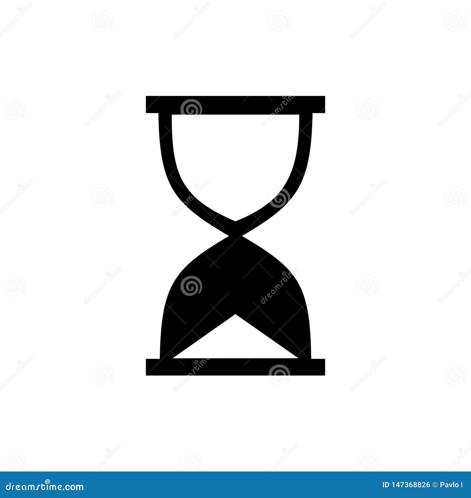 Hourglass Icon, Sandglass Timer, Clock Flat Icon for Apps and Websites ...