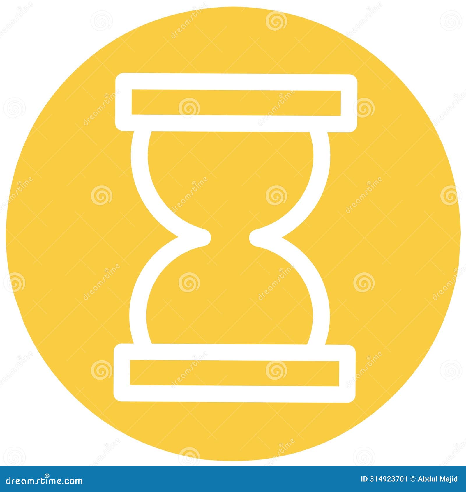 Hourglass Icon. Time, Waiting or Loading Symbol Stock Vector ...