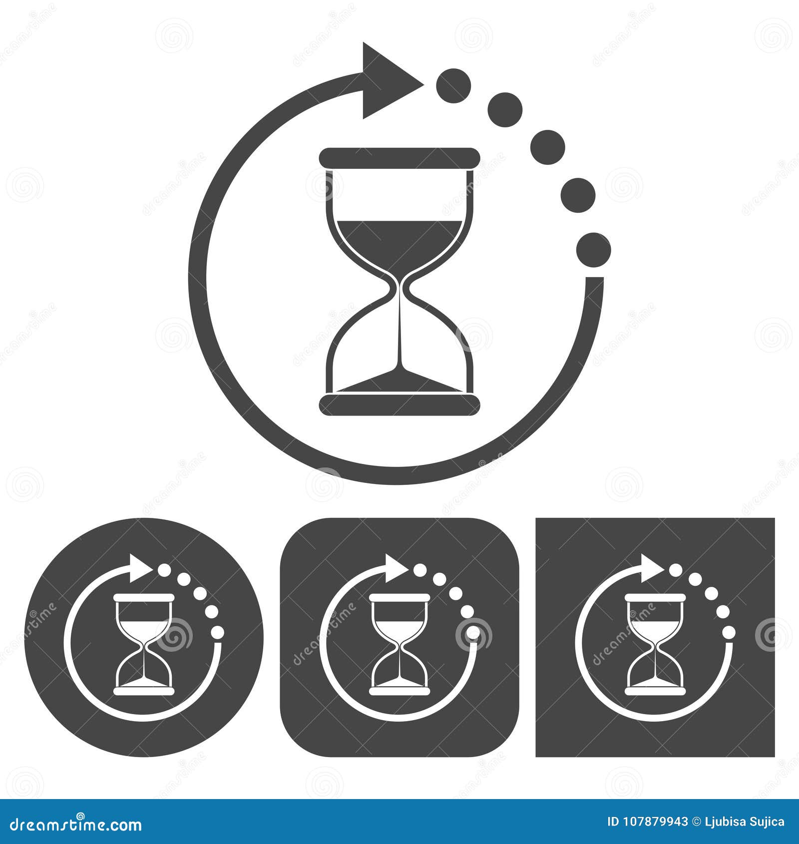 Hourglass Icon Vector Icons Set Stock Vector Illustration Of Measurement Counting 107879943