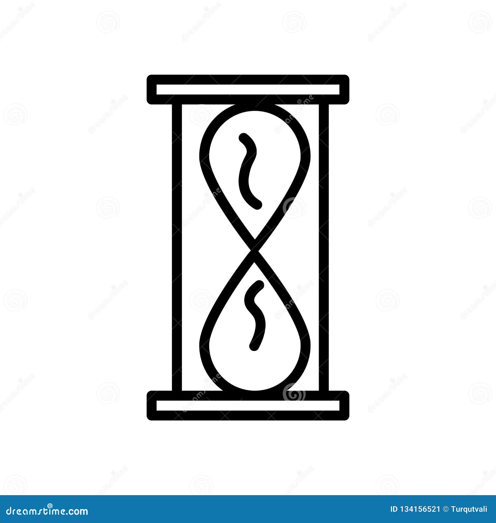 Hourglass Icon Vector Isolated on White Background, Hourglass Sign ...