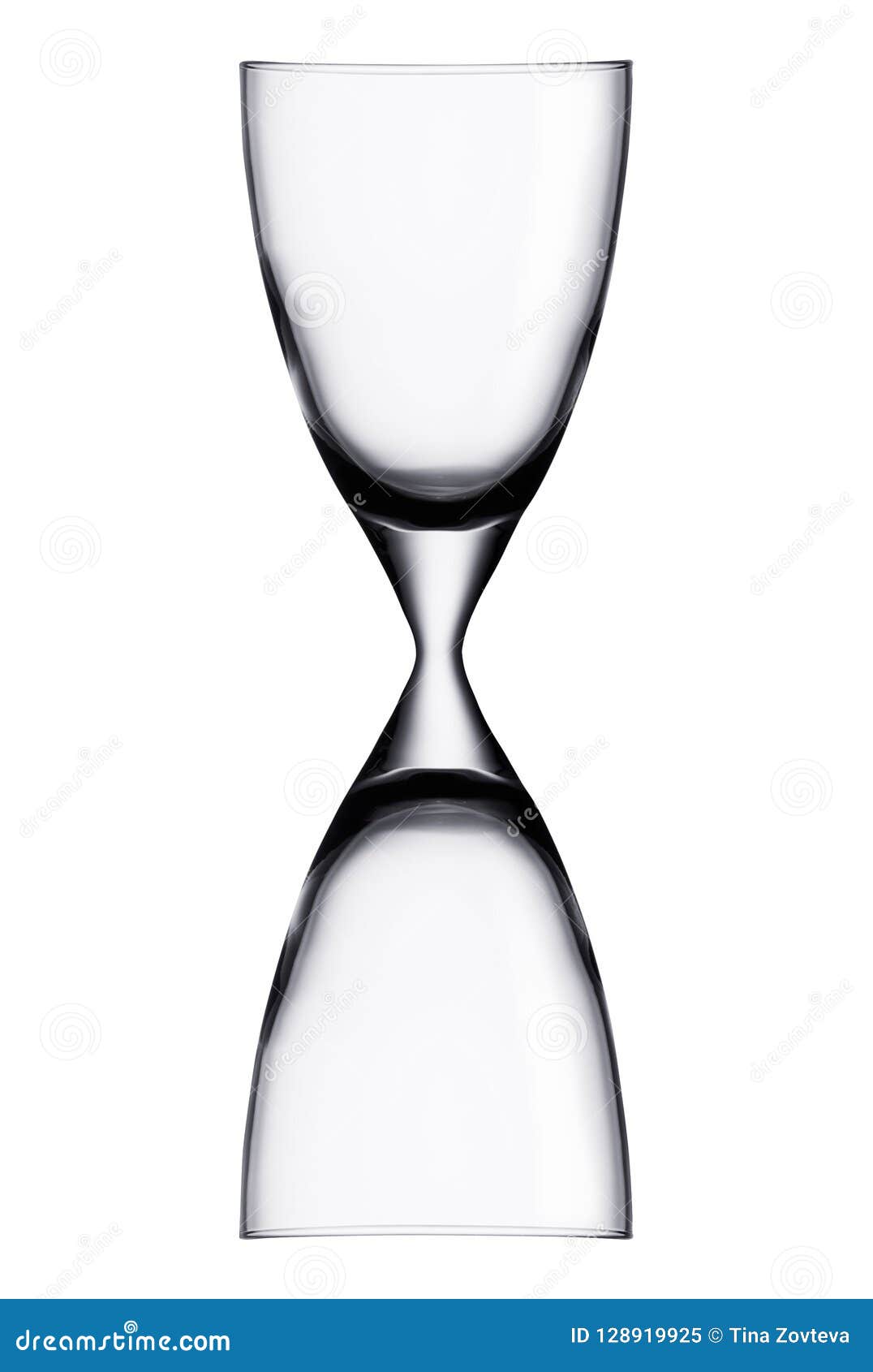 Hourglass Isolated on White Stock Image - Image of pressure, time ...