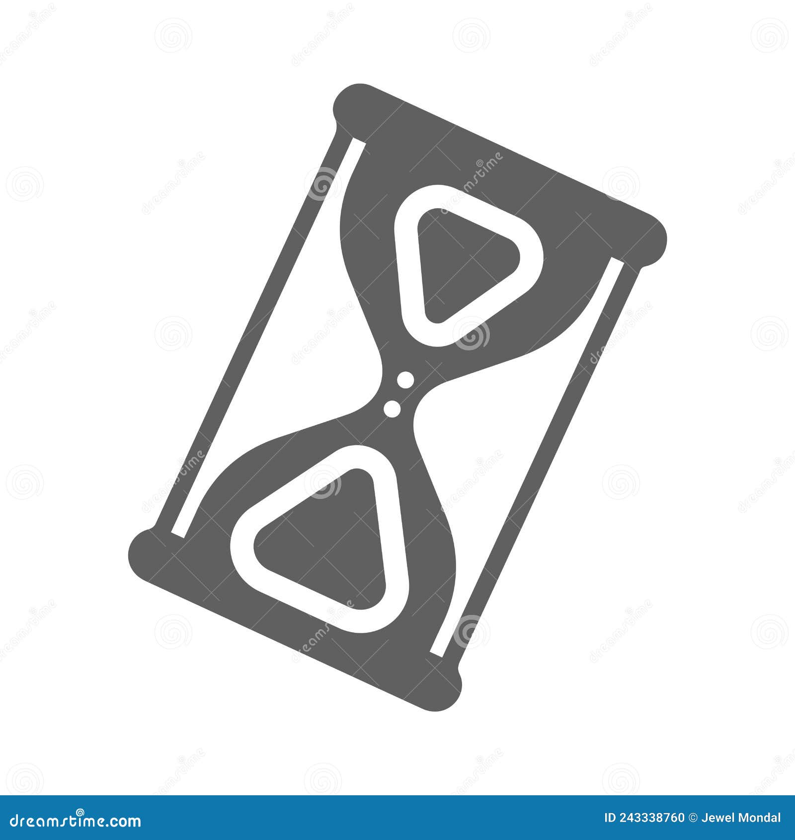 Hourglass, Loading, Waiting Icon. Gray Vector Sketch Stock Vector ...