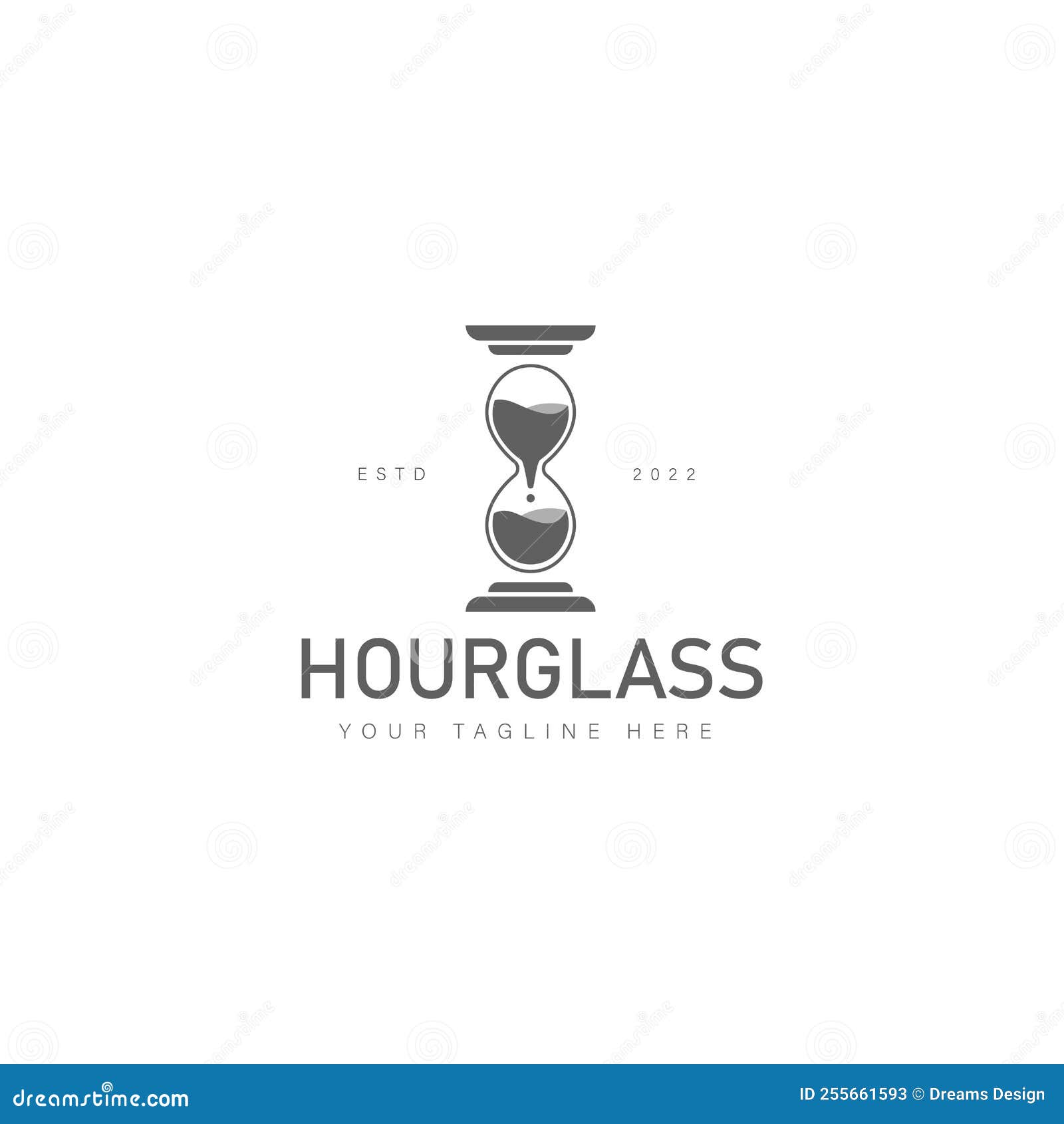 Hourglass Logo Design Icon Illustration Stock Vector - Illustration of ...