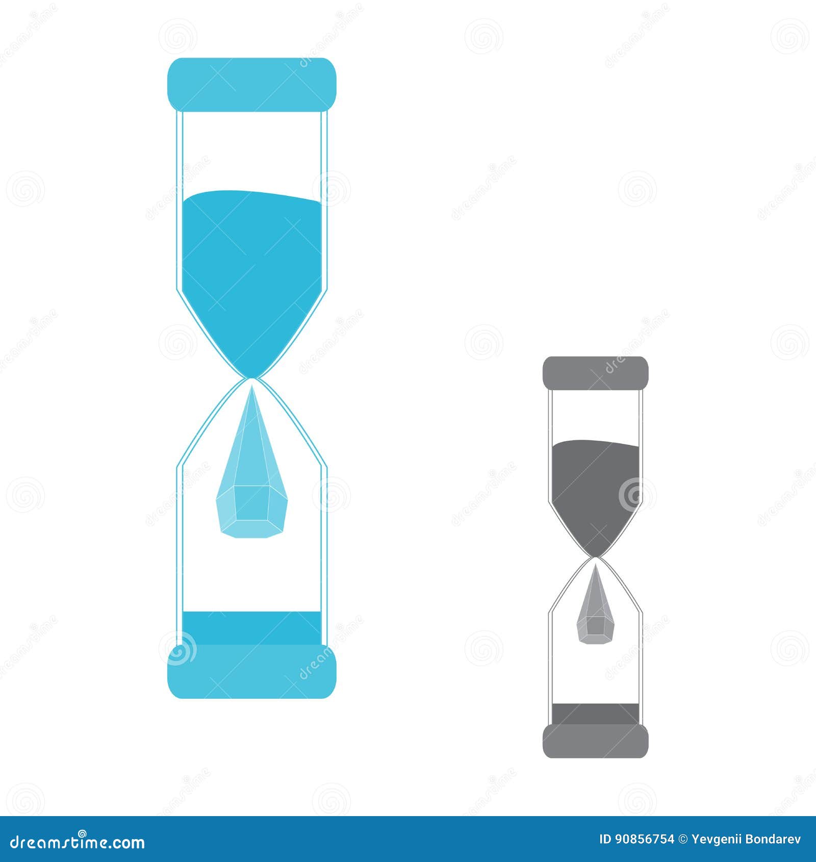 Hourglass. Logo Water Drop. Vector Illustration | CartoonDealer.com ...