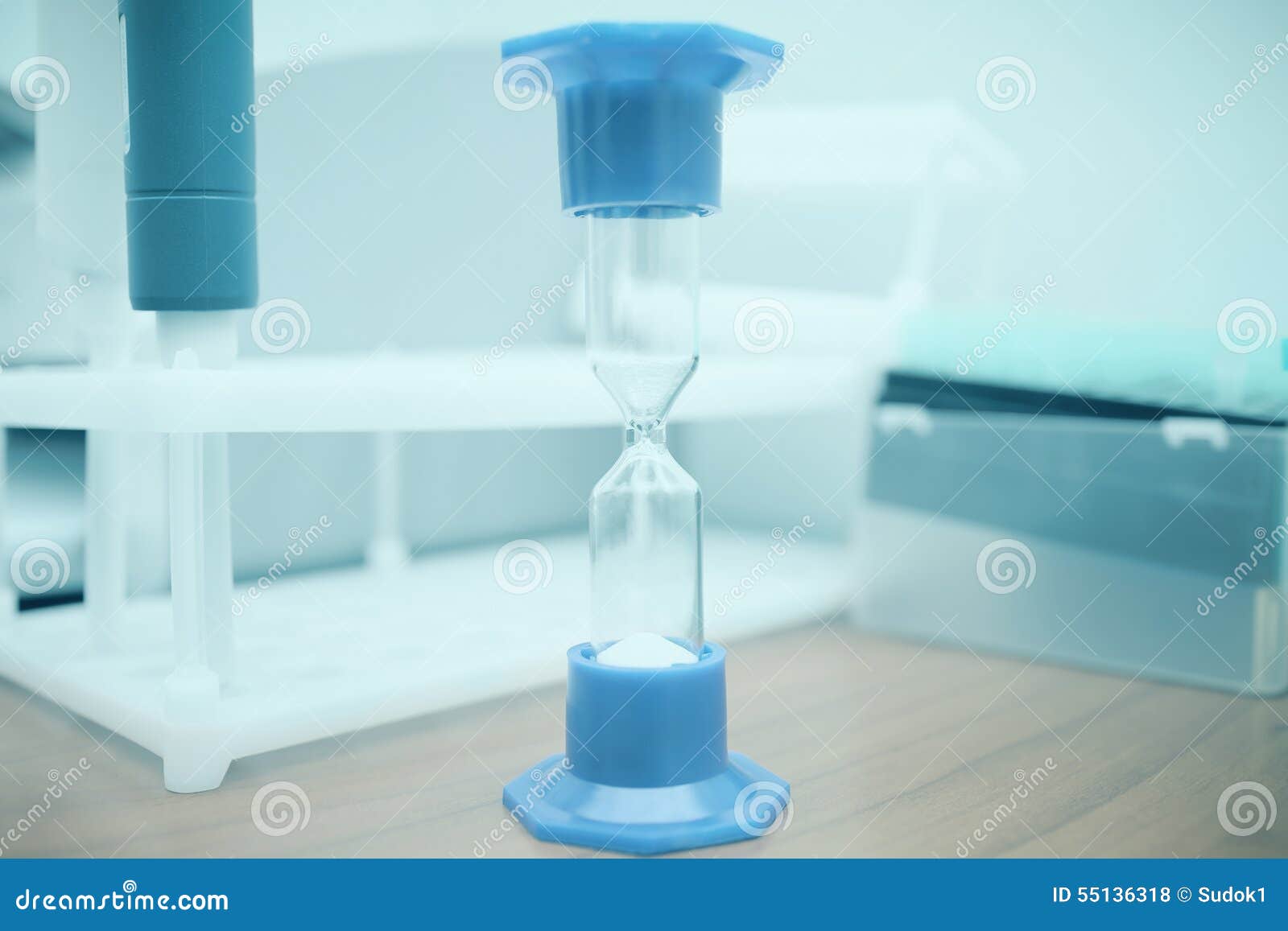 Hourglass On The Laboratory Table Royalty-Free Stock Photography ...