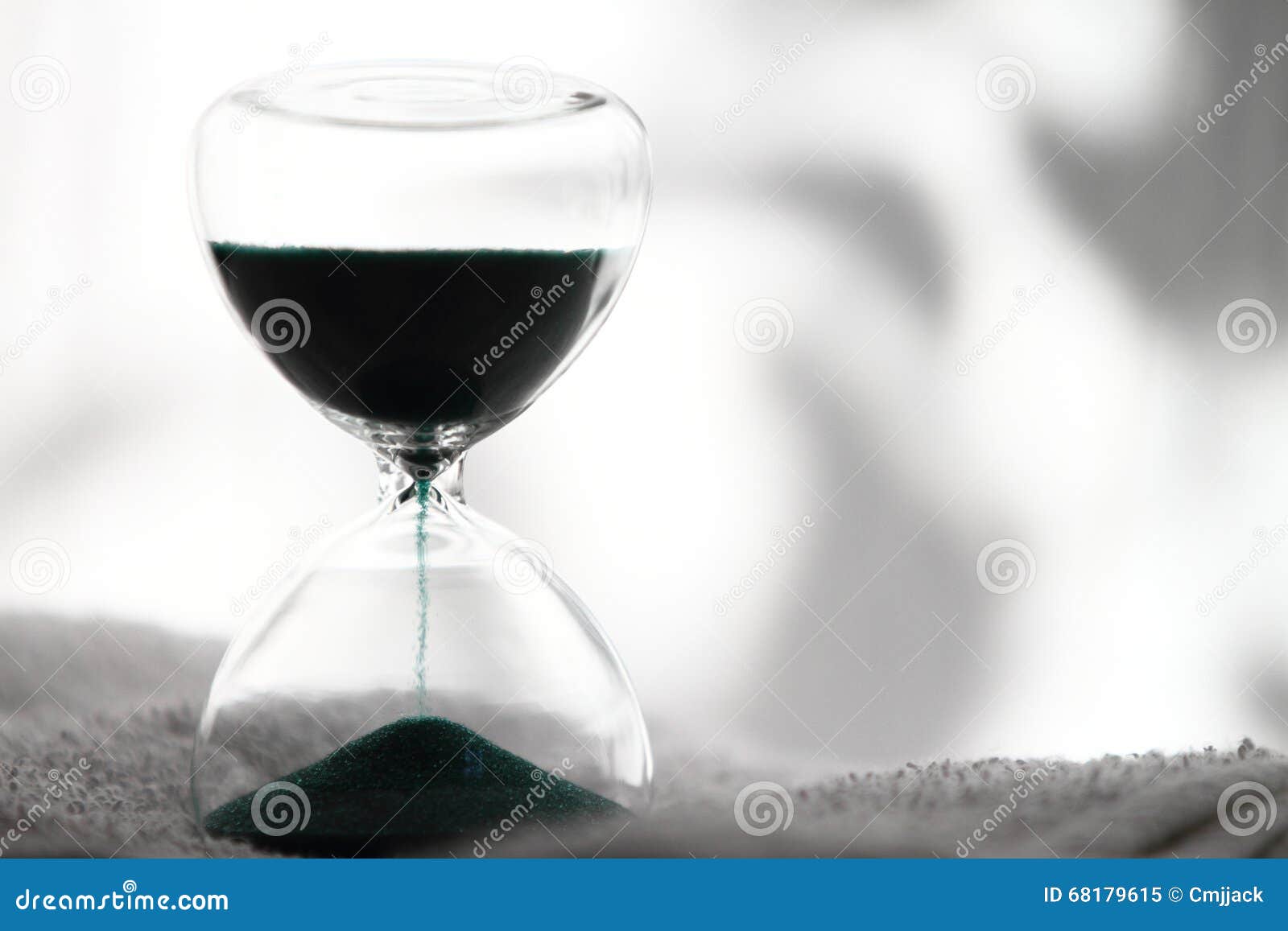 An Hourglass Measuring The Passing Time In A Countdown To A Deadline Stock Image Image Of