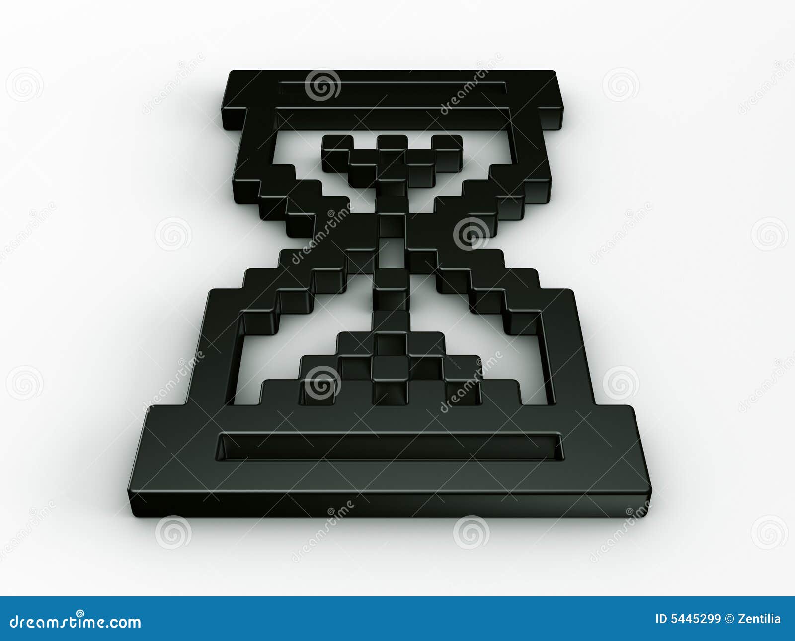 Hourglass Mouse Cursor in 3d Stock Illustration - Illustration of sign ...