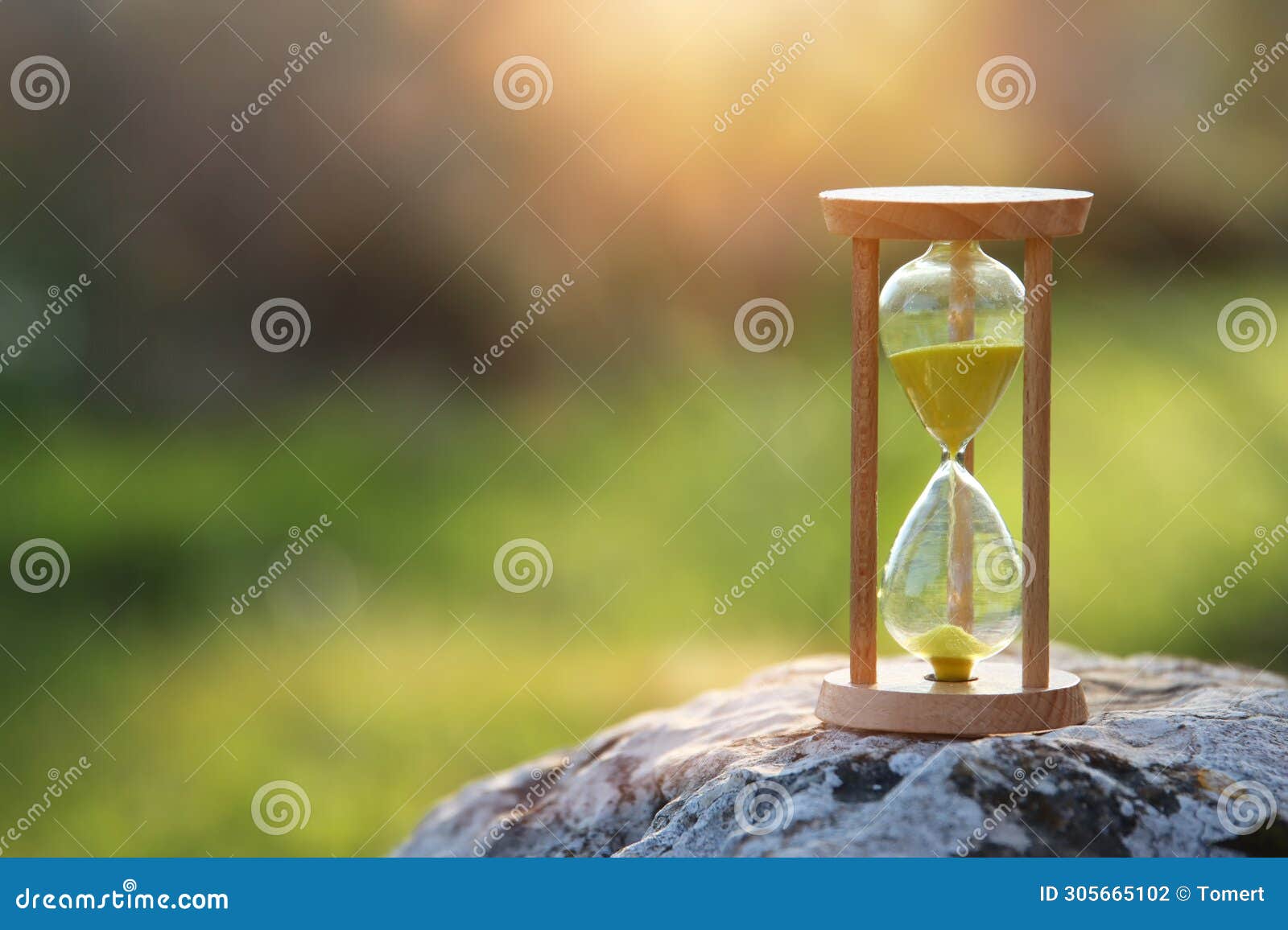 Hourglass in Nature. Idea of Ecology, Time and Preserving the Earth ...