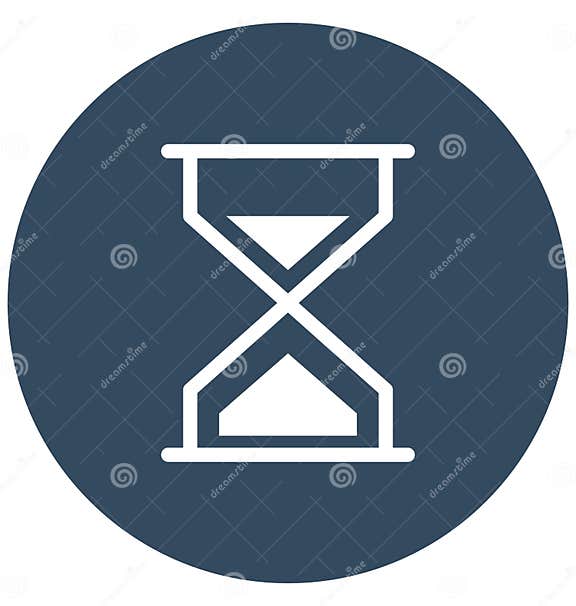 Hourglass, Process Isolated Vector Icon Can Be Easily Edit and Modify ...