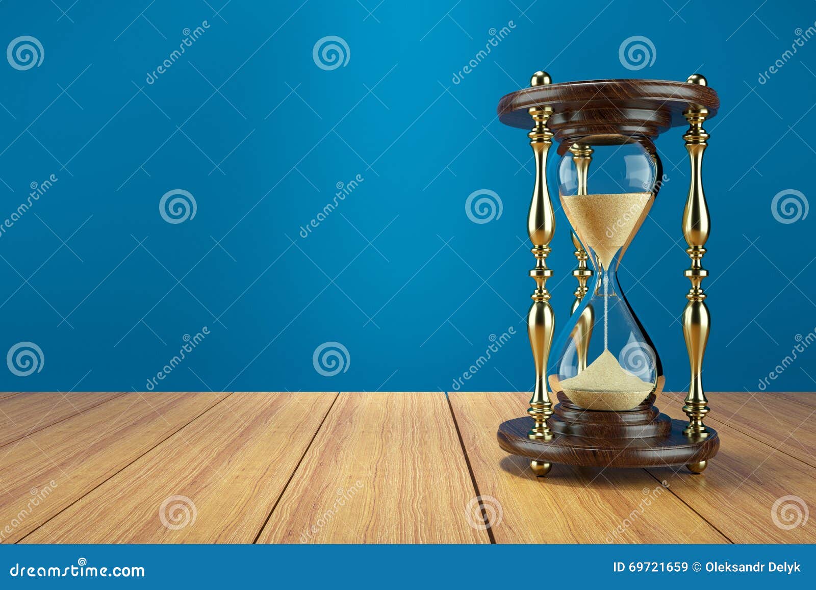 Hourglass On A Table Royalty-Free Stock Photography | CartoonDealer.com ...