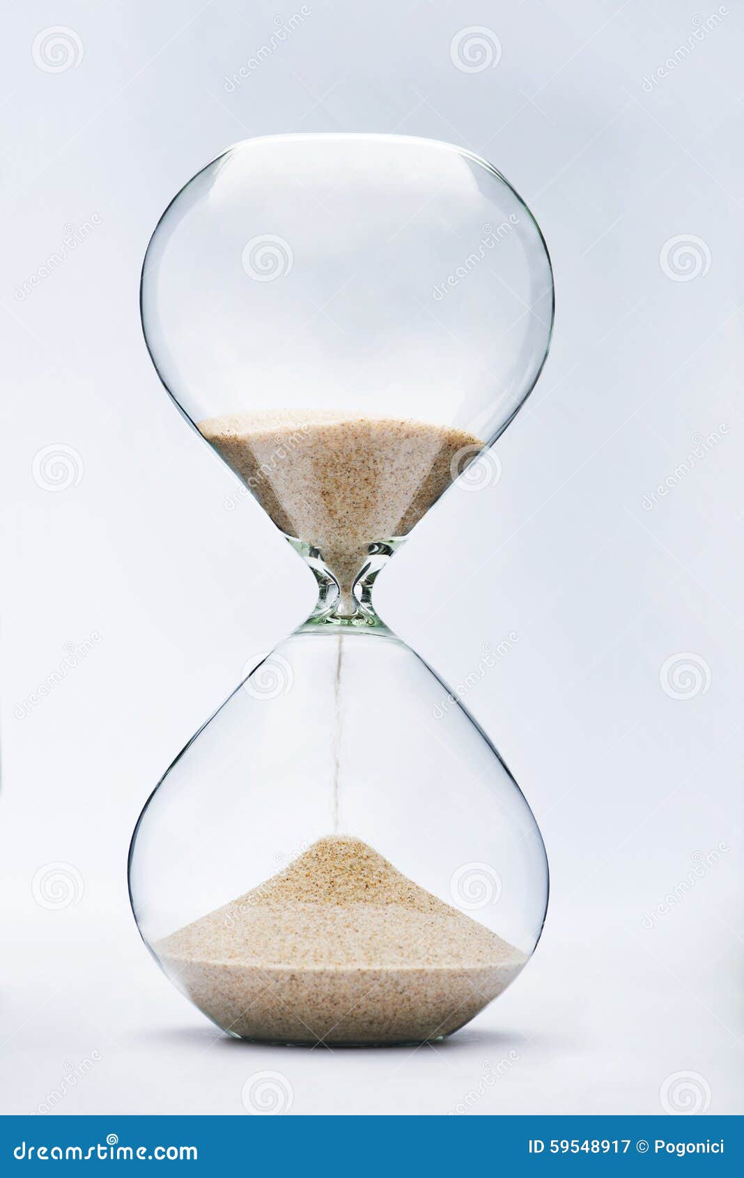 Hourglass stock image. Image of reflection, glass, isolated - 59548917