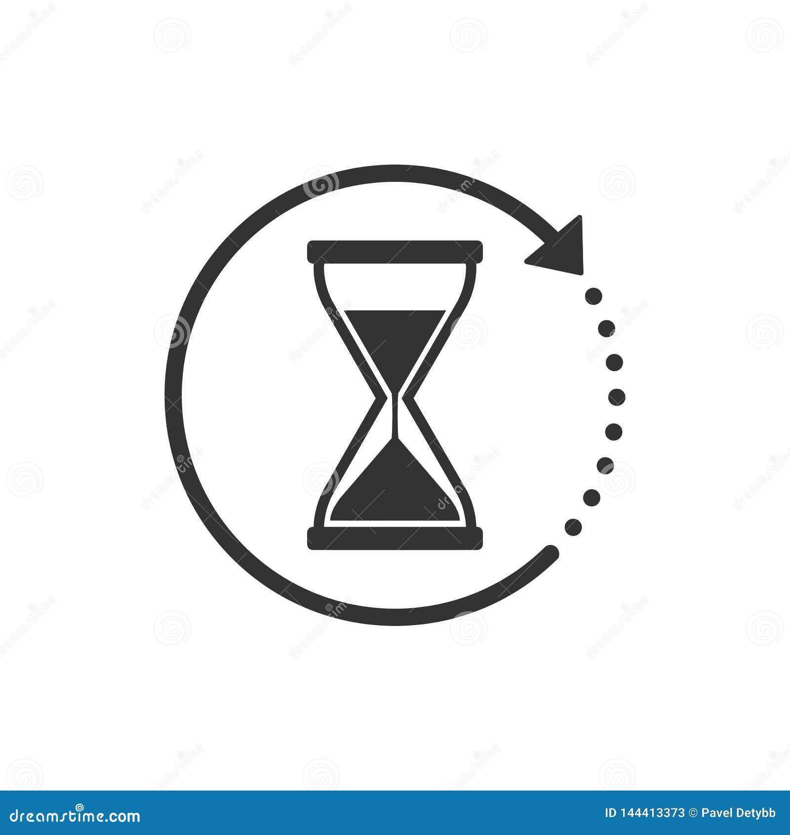 Hourglass, Sand, Time Icon. Vector Illustration, Flat Design Stock ...