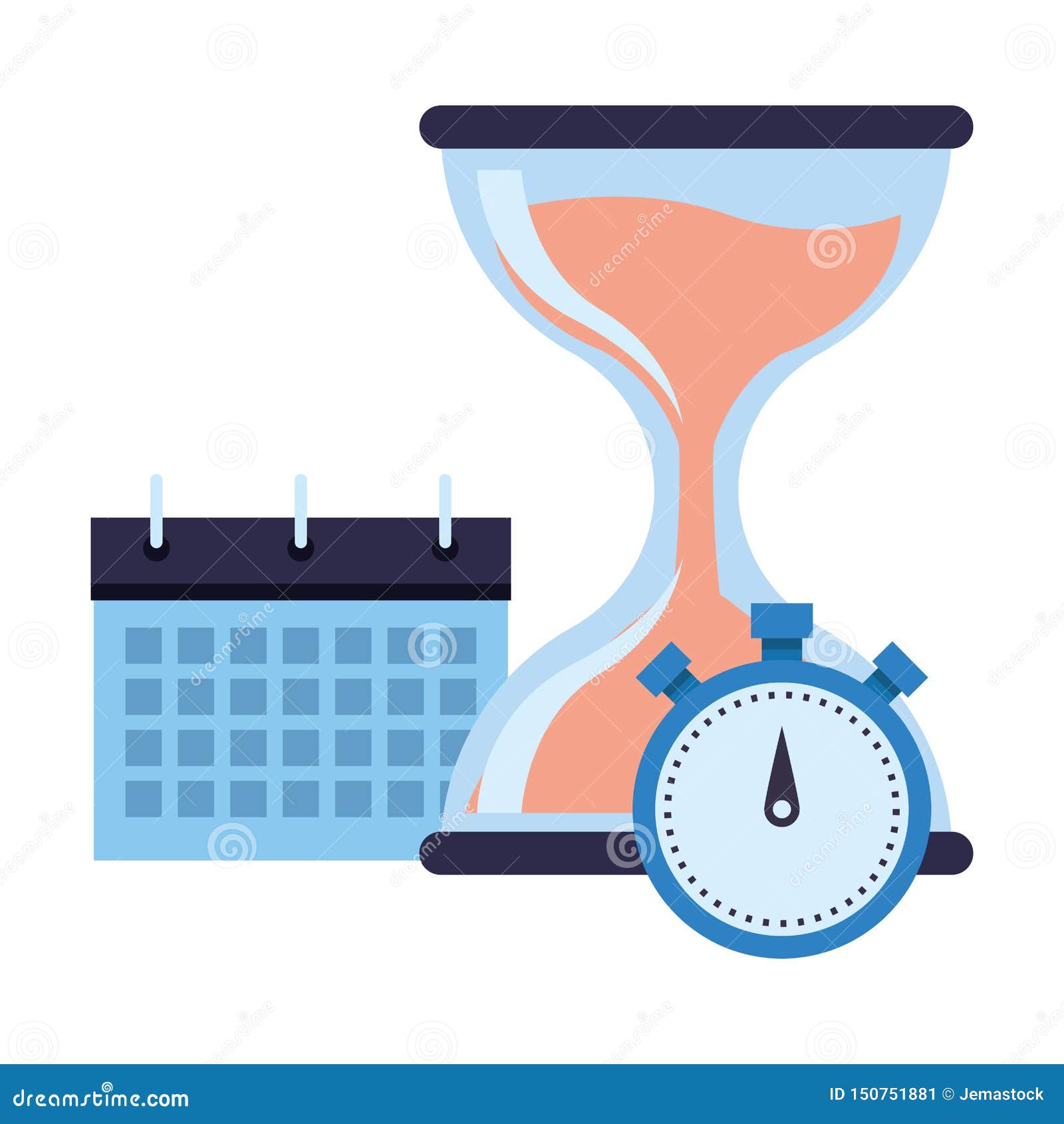 Hourglass Sand Timer Icon Cartoon Stock Vector - Illustration of ...