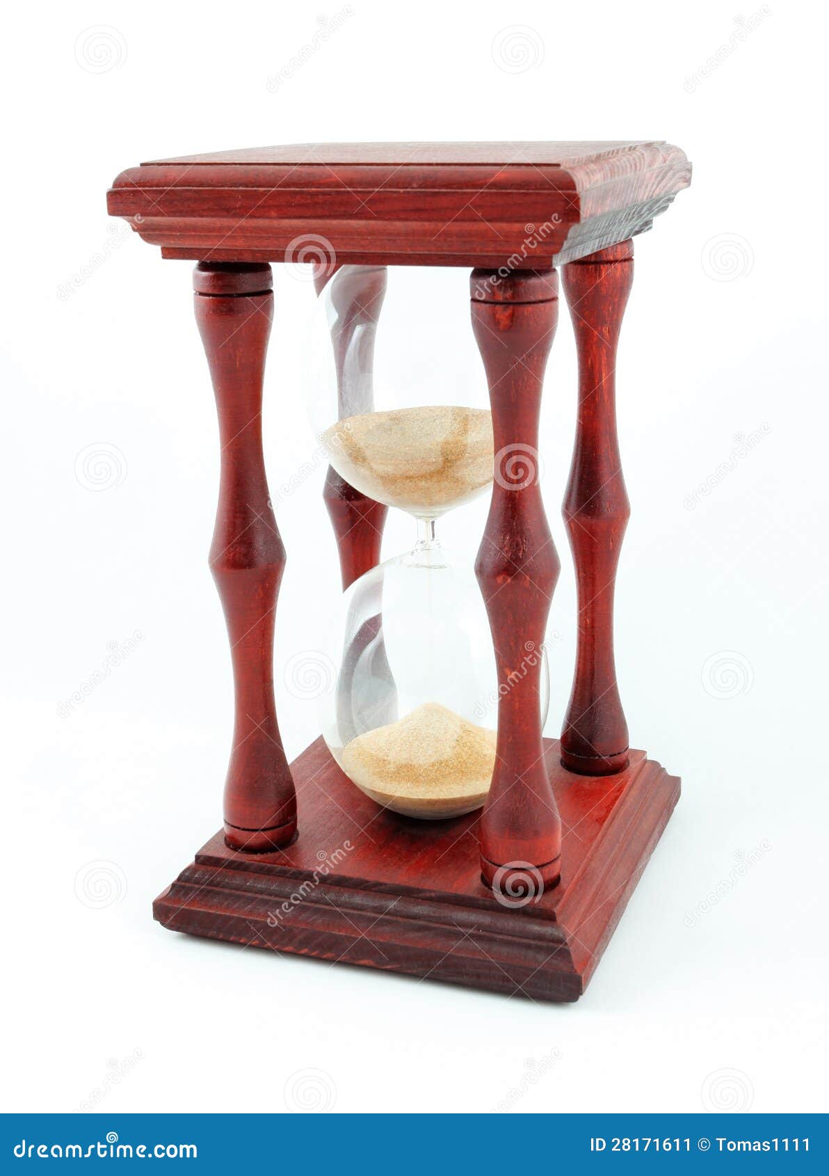 Hourglass, Sandglass, Sand Timer, Sand Clock On Old Treasure World Map ...