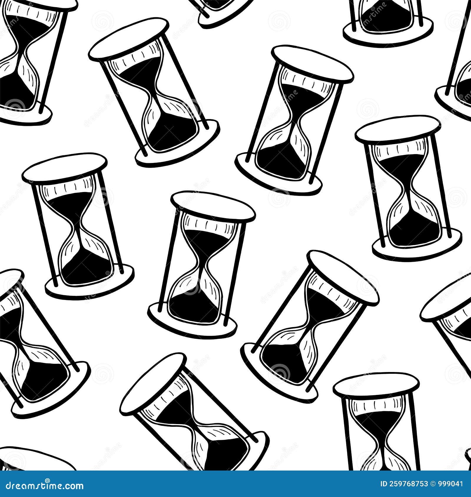 Hourglass Seamless Pattern. Vector Stock Illustration Eps10. Stock ...