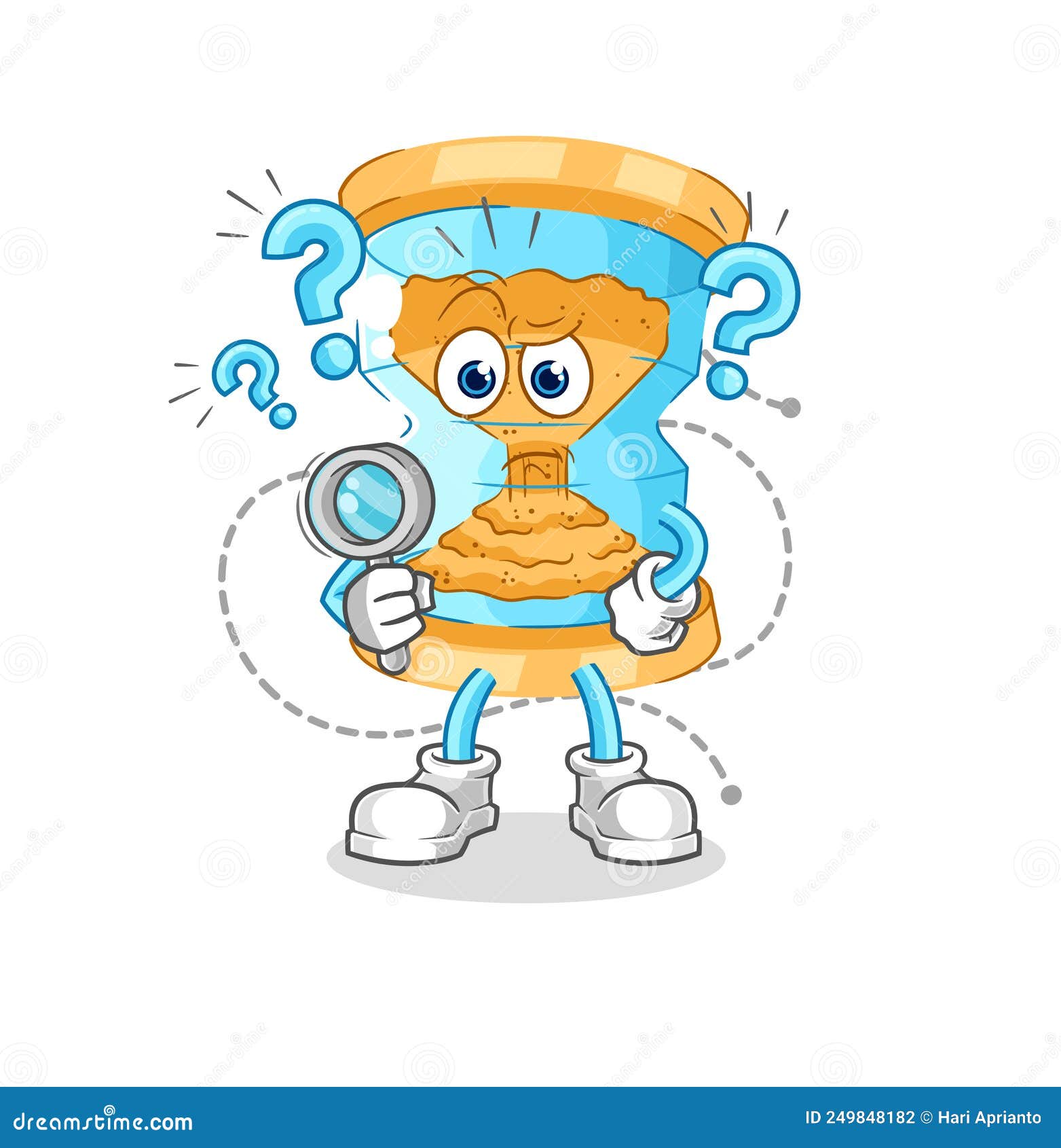 Emoticon Searching Mascot Vector Cartoon Illustration | CartoonDealer ...
