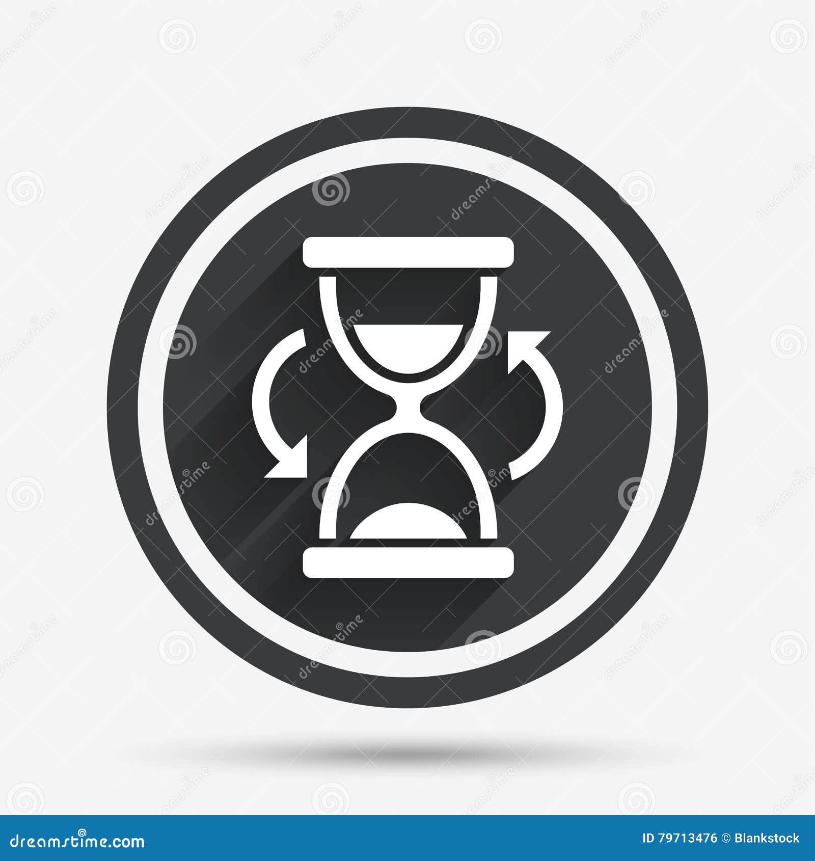 Hourglass Sign Icon. Sand Timer Symbol Stock Vector - Illustration of ...