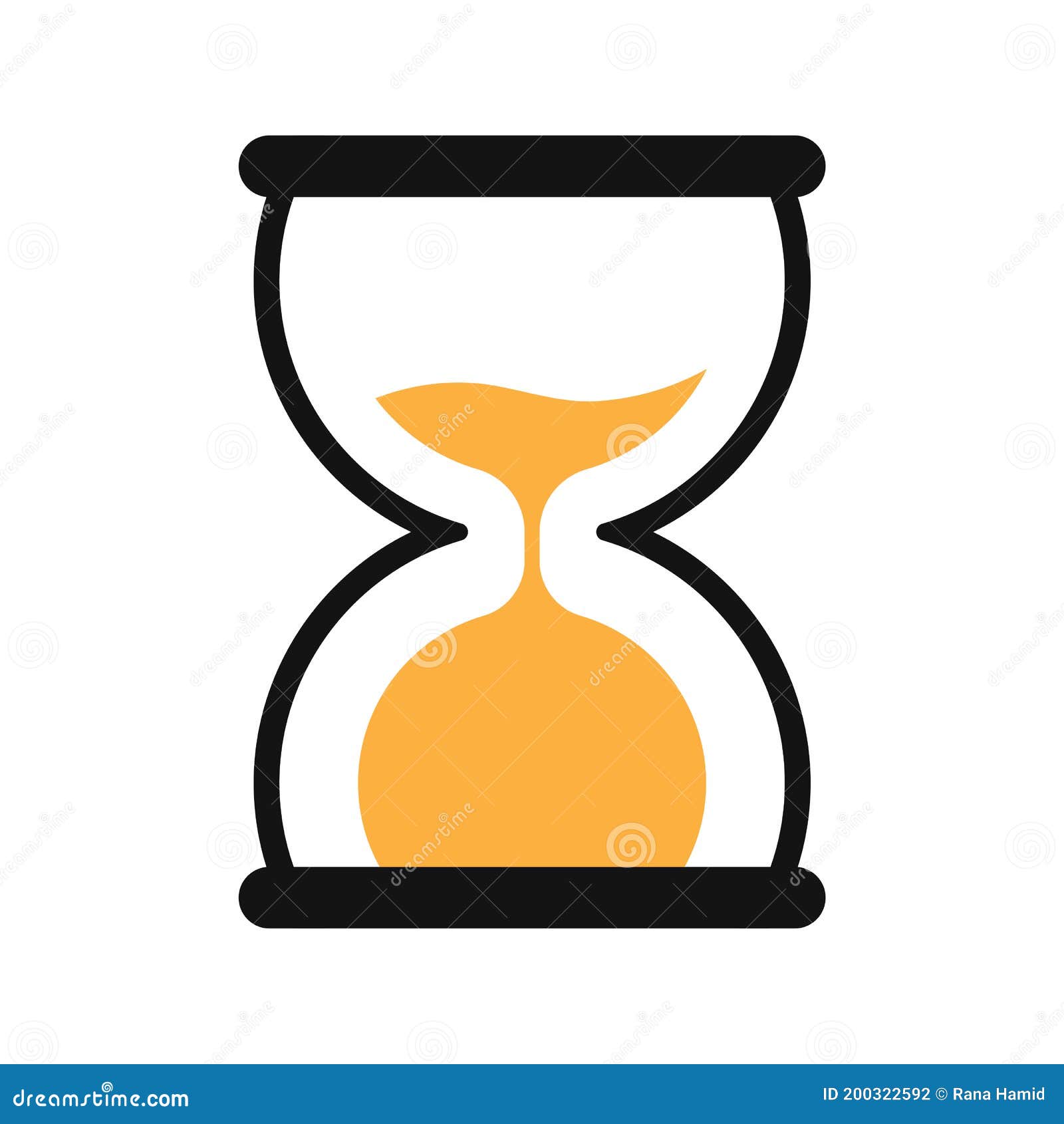 Sandclock And Clock Icons. Vector Time Symbol. | CartoonDealer.com ...