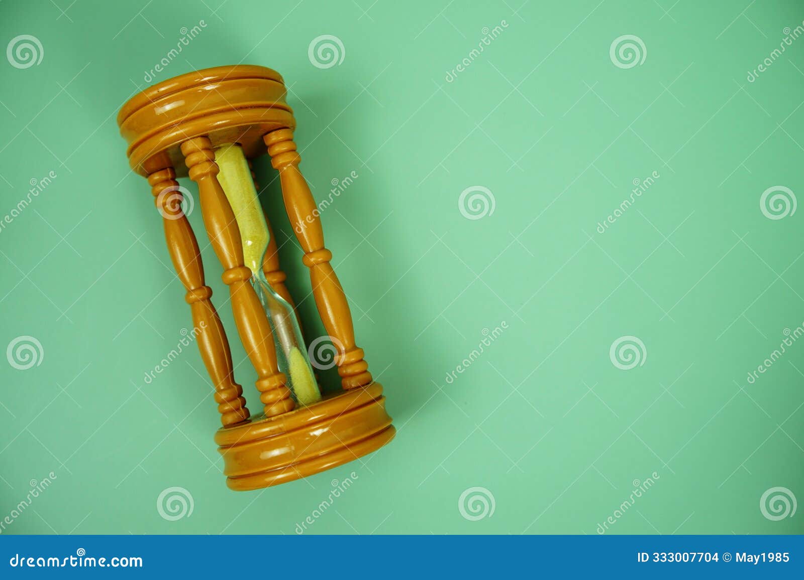 Hourglass With Green And Dry Leaves Royalty-Free Stock Image ...