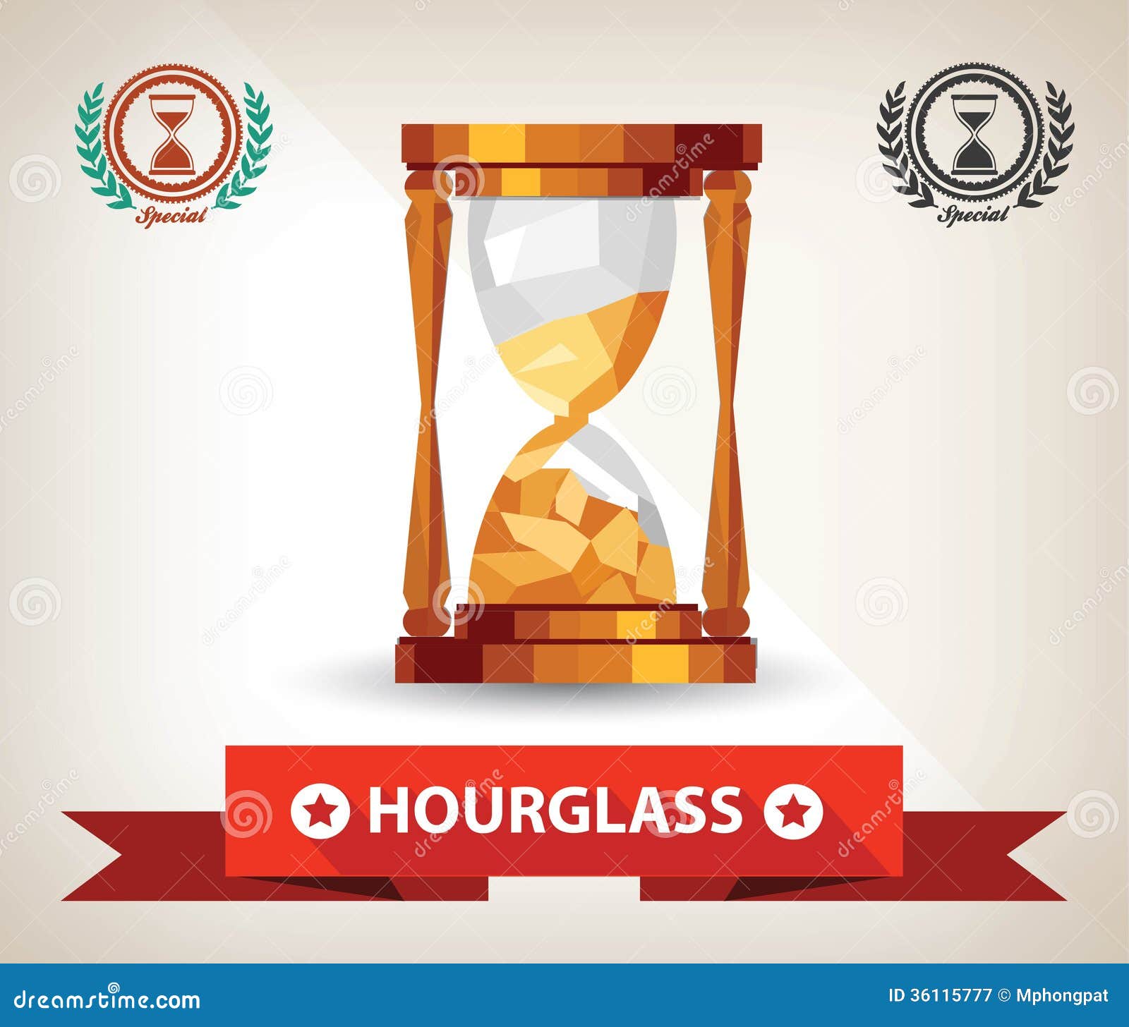 Hourglass symbol,vector stock illustration. Illustration of hour - 36115777