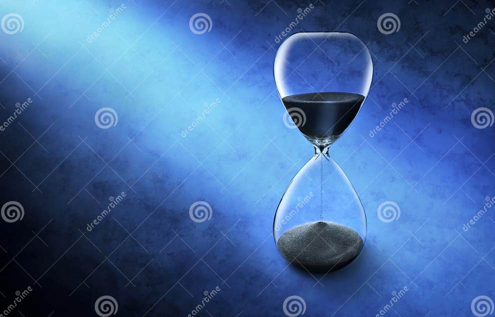 Hourglass Time Clock Background Stock Photo - Image of point, hour ...