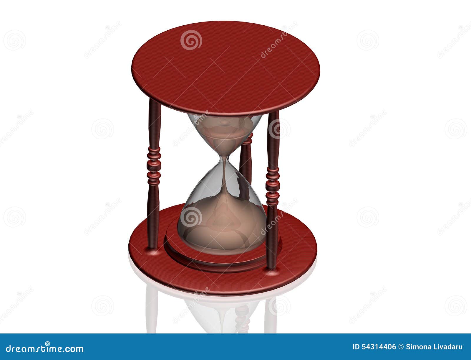 Hourglass - time concept stock illustration. Illustration of concepts ...