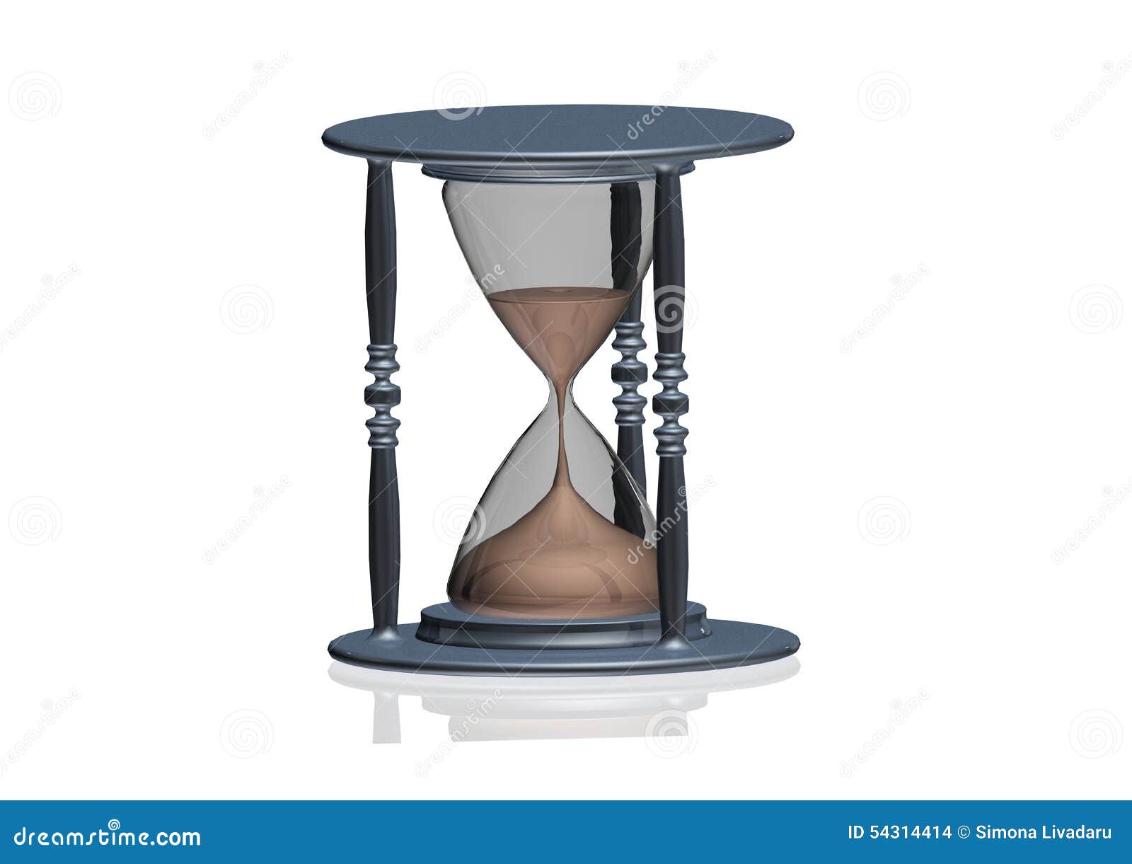 Hourglass - time concept stock illustration. Illustration of idea ...