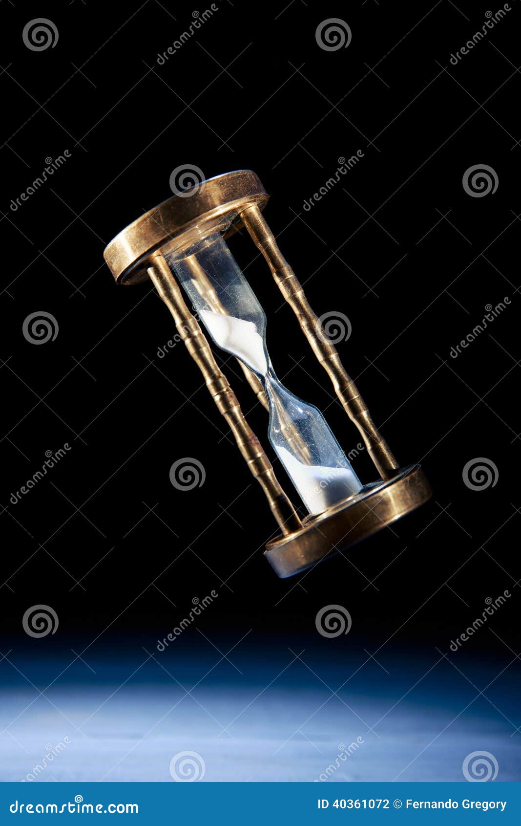 Hourglass, Time Concept with a High Contrast Image Stock Photo - Image ...
