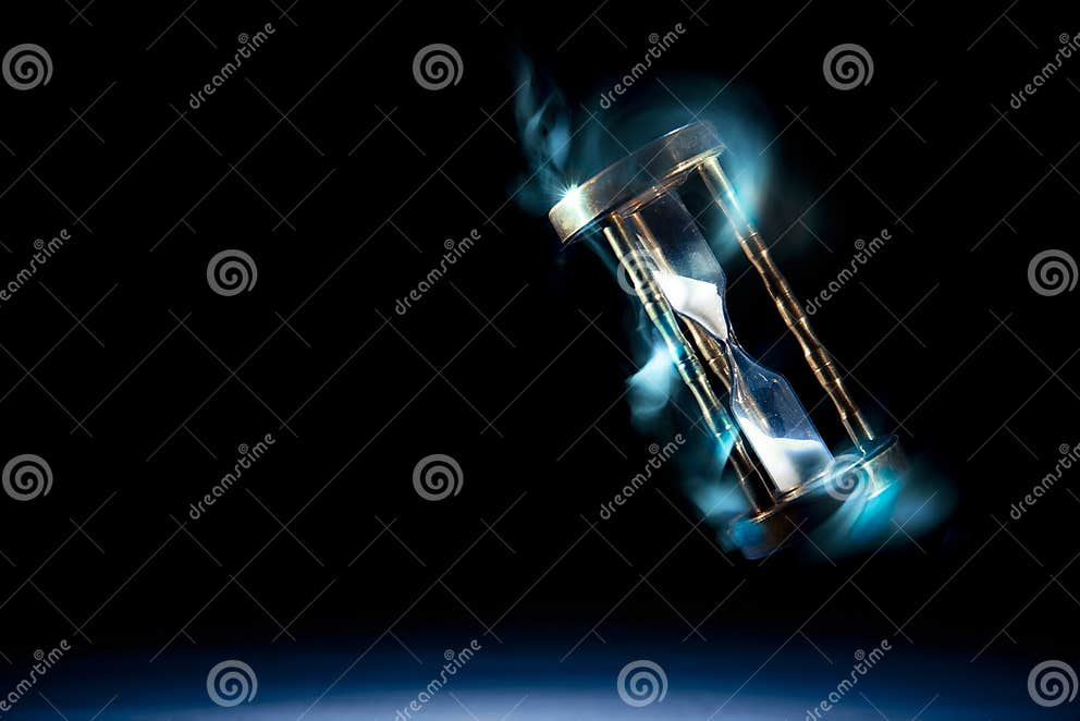 Hourglass, Time Concept with a High Contrast Image Stock Photo - Image ...