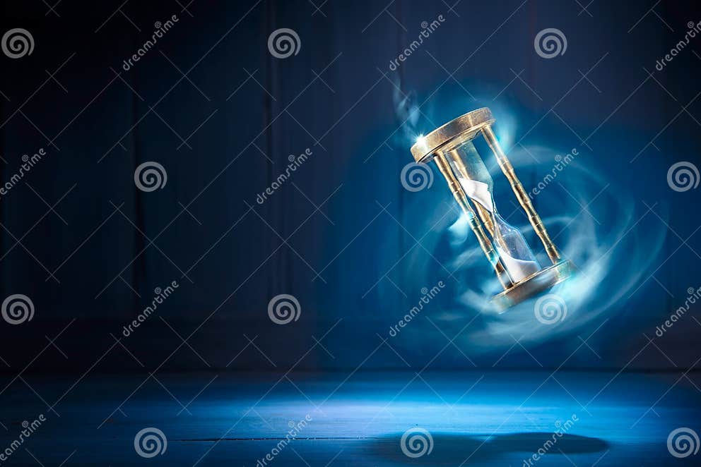 Hourglass, Time Concept with a High Contrast Image Stock Image - Image ...